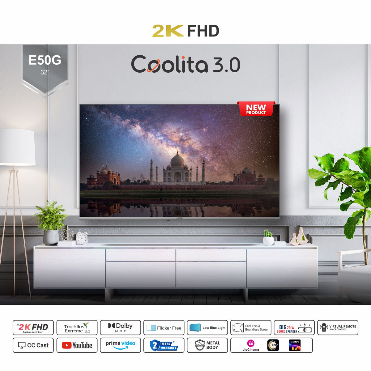 METZ 2K Coolita TV - 32E50G (32"inch) – METZ INDIA
